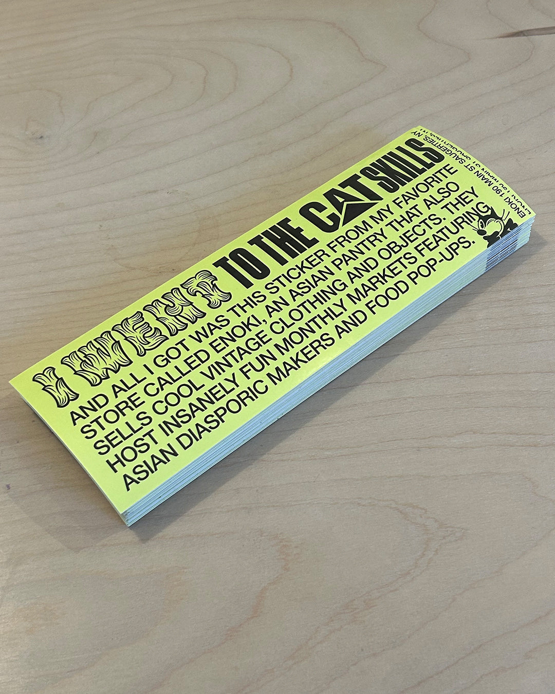 Enoki Bumper Sticker – Enoki Catskill
