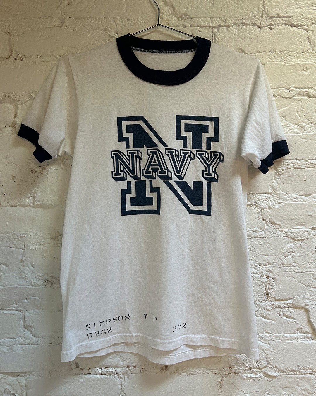 Vintage Navy Ringer Tee – Enoki Catskill